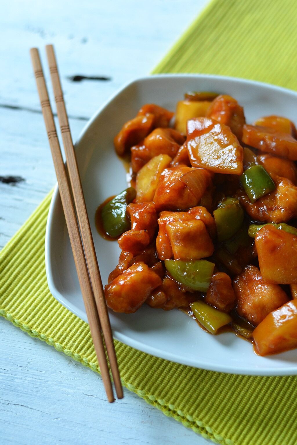 Pui cu ananas reteta chinezeasca - Bucataria Urecheatei