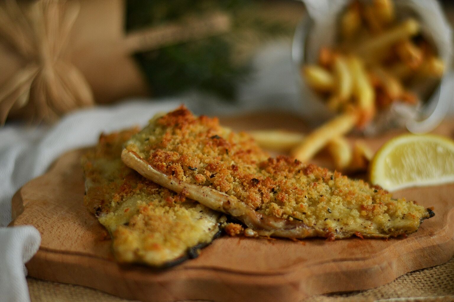 File de pastrav in crusta de parmezan si panko - Bucataria Urecheatei